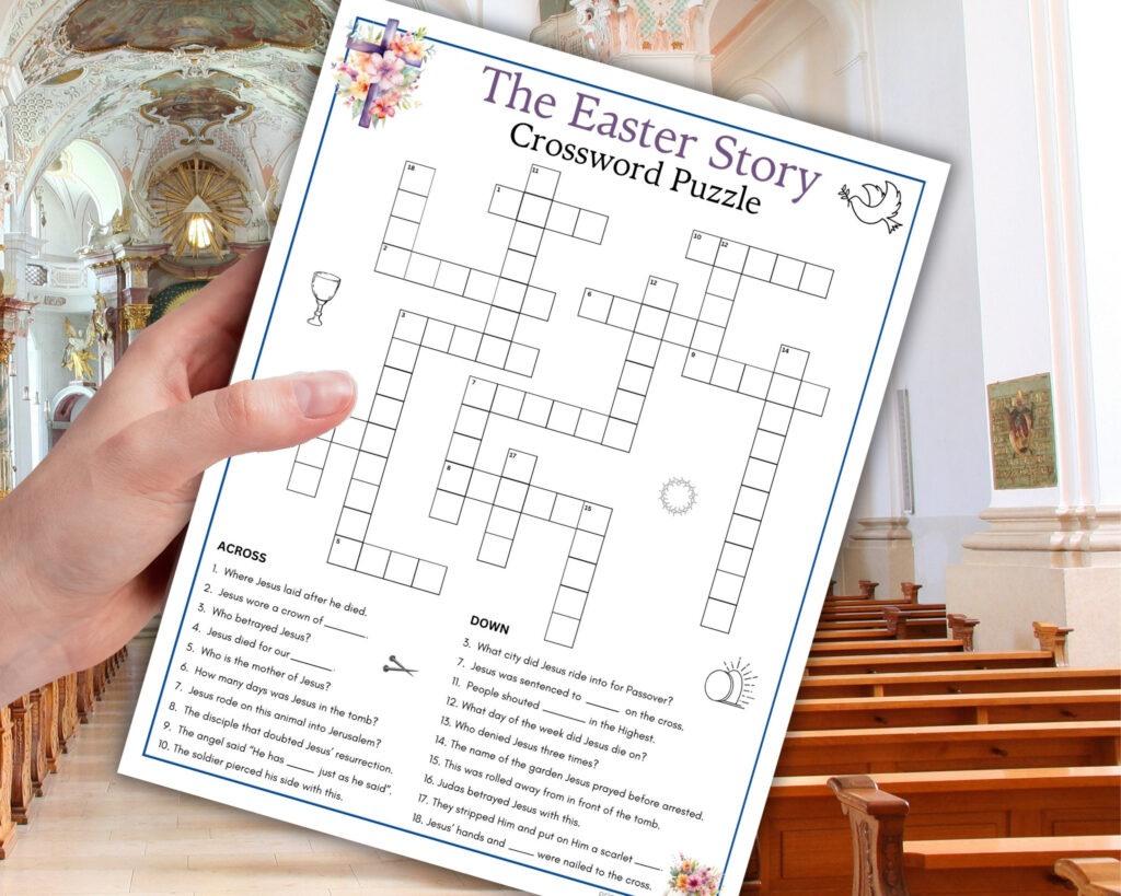 The Easter Story Crossword Puzzles Answers | Emma Crossword Puzzles